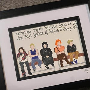 The Breakfast Club Hand Drawn Original Artwork With Famous Quote From ...