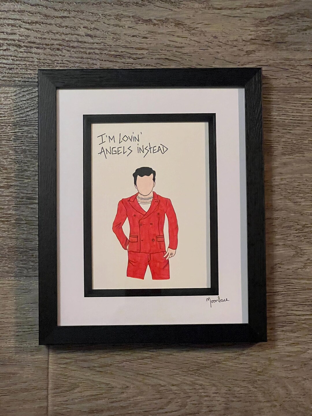 Robbie Williams Hand Drawn Original Framed Artwork With Song Lyrics ...