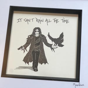 The Crow Inspired Hand Drawn Original Framed Artwork With Eric Draven ...