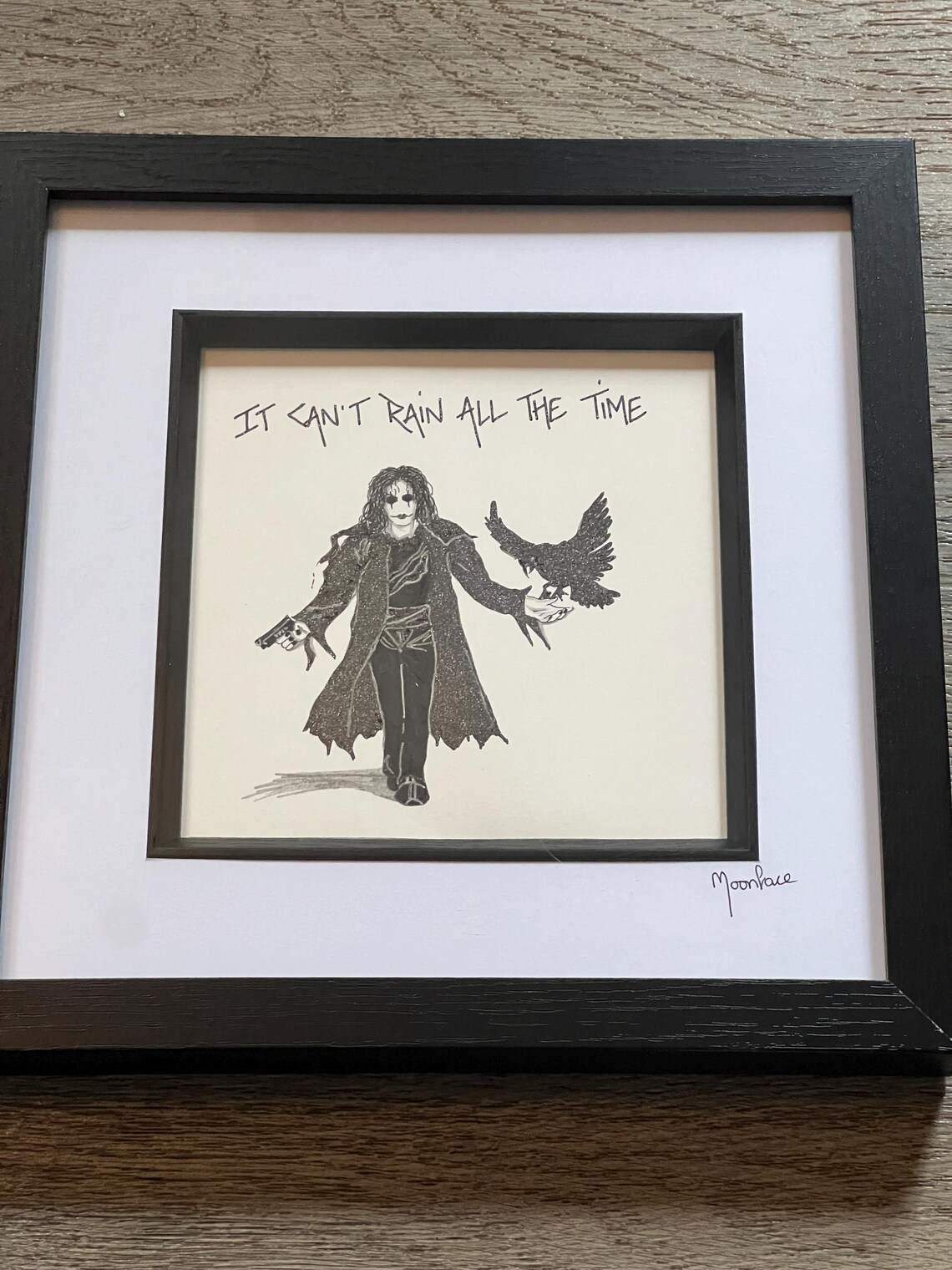 The Crow Inspired Hand Drawn Original Framed Artwork With Eric Draven ...