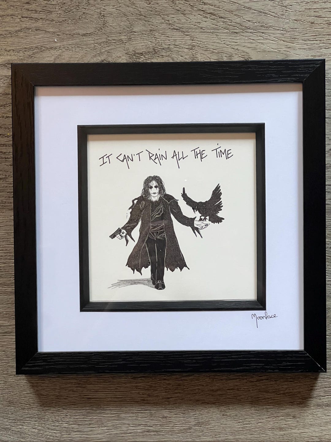 The Crow Inspired Hand Drawn Original Framed Artwork With Eric Draven ...
