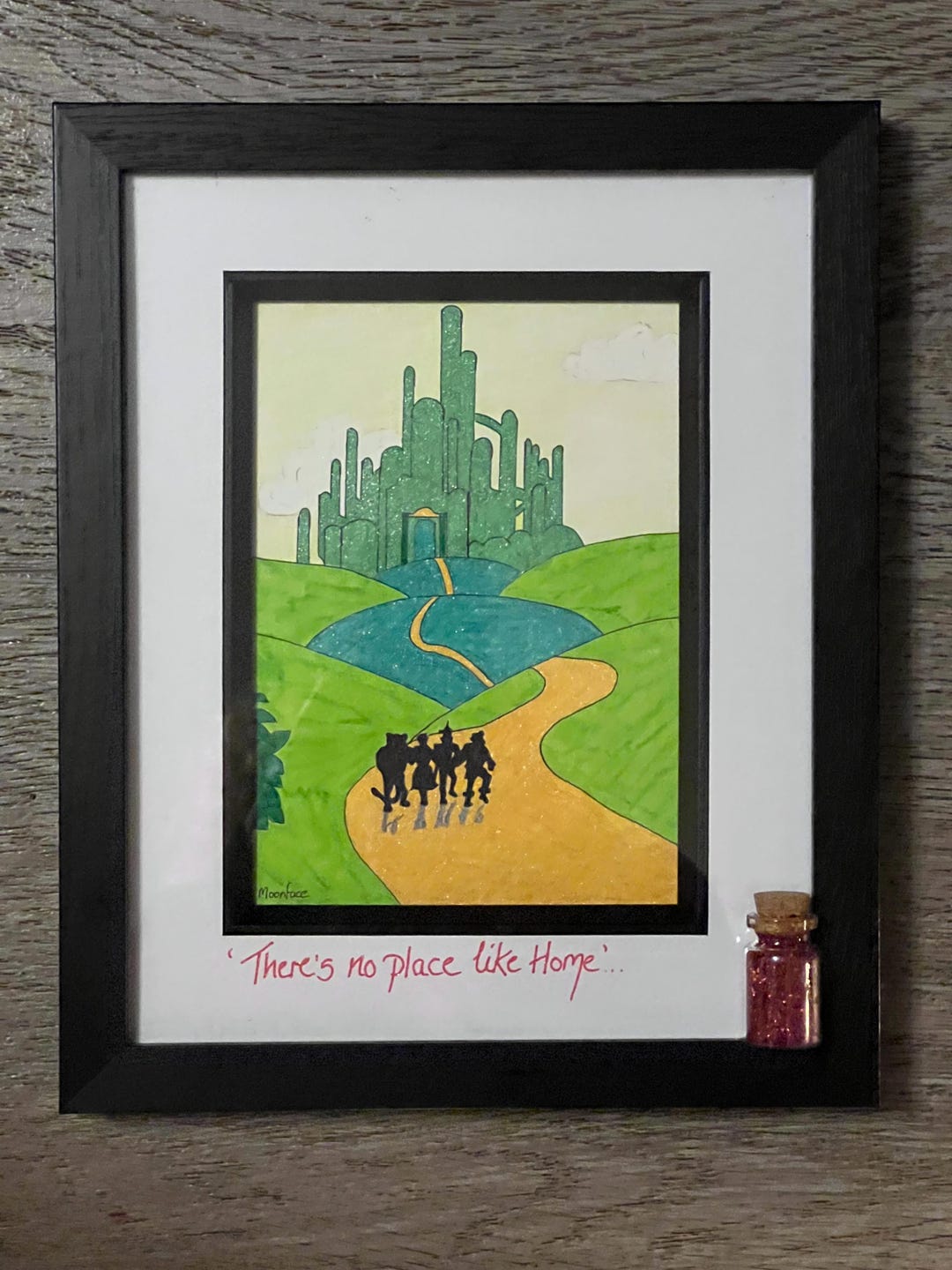 Wizard of Oz Hand-drawn Art, Ruby Slipper Dust, Framed - Etsy