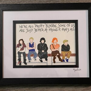 The Breakfast Club Hand Drawn Original Artwork With Famous Quote From ...