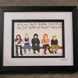 The Breakfast Club Hand Drawn Original Artwork With Famous Quote From ...