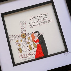 Moulin Rouge (film) Hand Drawn Artwork With Handwritten Lyrics From the ...