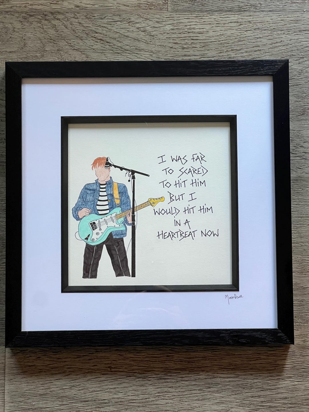 Sam Fender Hand Drawn Original Framed Artwork With Lyrics From ...