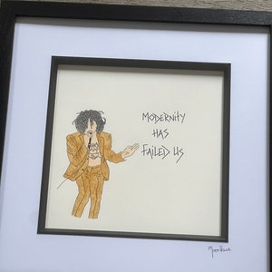 The 1975 Hand Drawn Original Framed Artwork With Lyrics to the Song ...