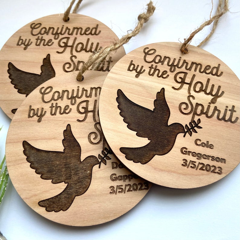 Confirmed by the Holy Spirit - Personalized Confirmation Ornament ...