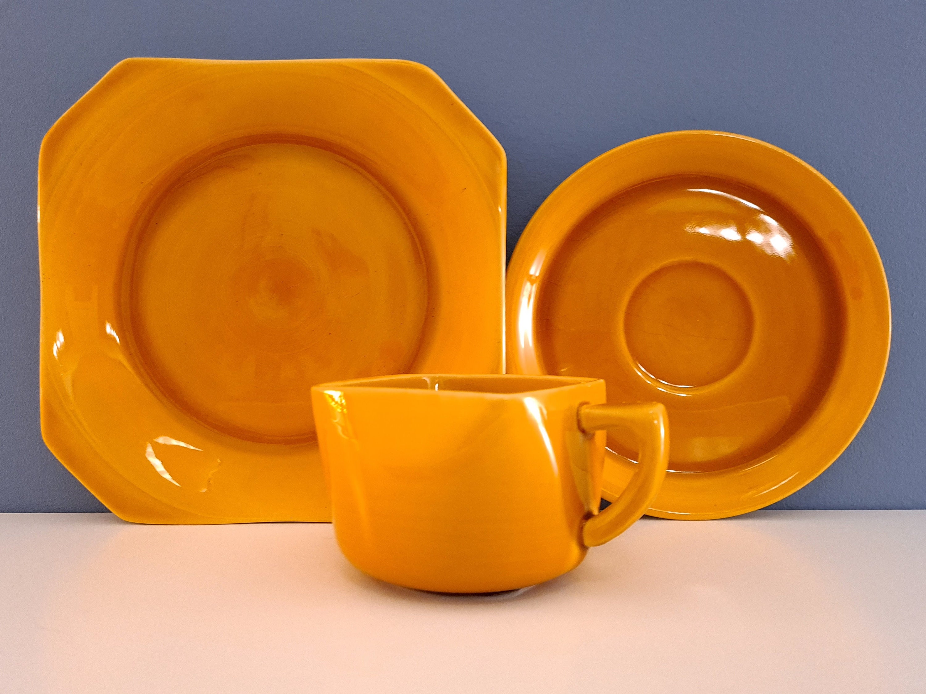 Gallo Mustard Tea Set Mid Century Modern - Etsy