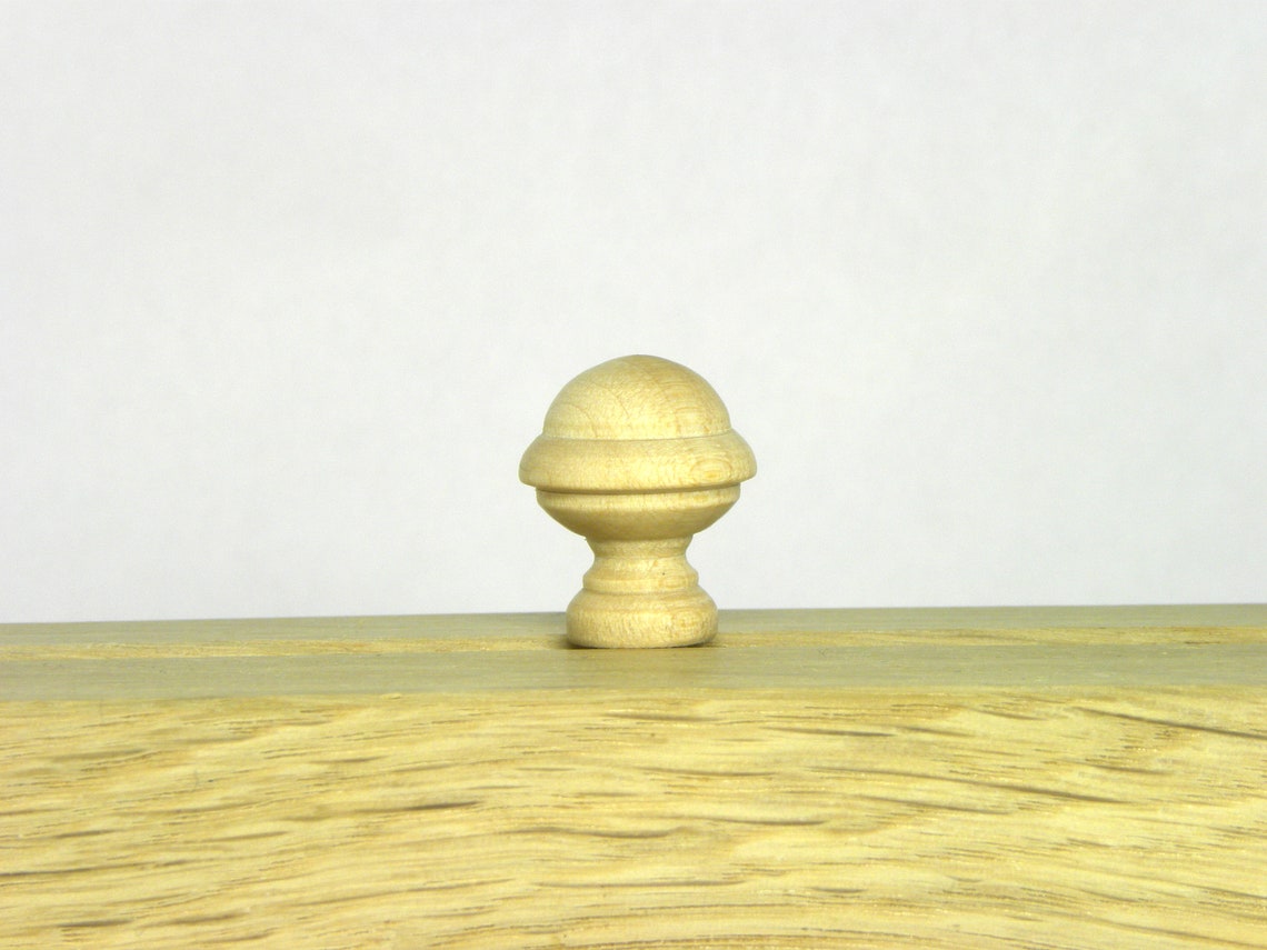 Wood Finials 3 Item Dollhouse 1/12 or 1:6 Very Small Craft Wooden ...