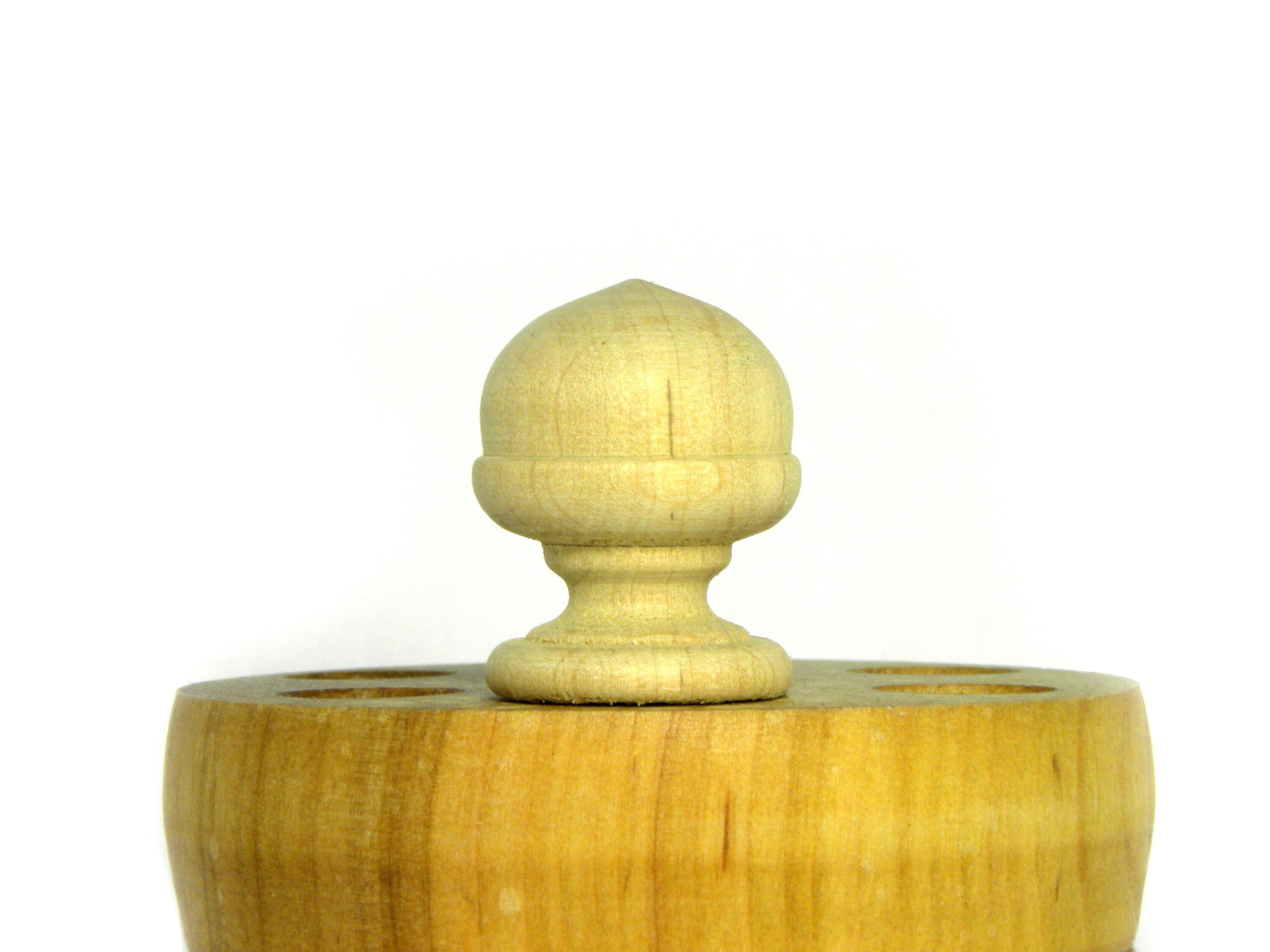 Wood Finials 3 Item Dollhouse 1/12 or 1:6 Very Small Craft Wooden ...
