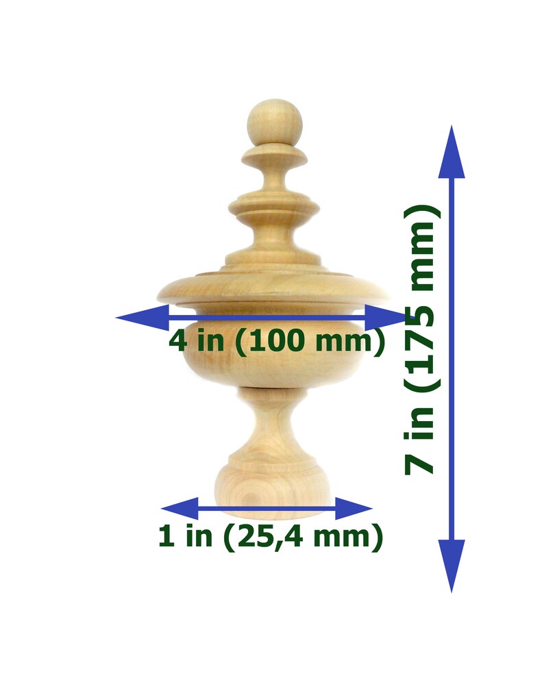 Wood Finial 1 Item, Custommade Finials Poster Bed, Bed Decor, Wood Bed ...