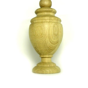 1 Wood Finial Big Size, Custom Post Staircase Finial, Stair Newel Post ...
