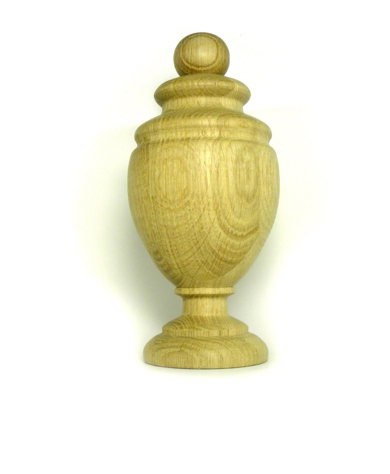 1 Wood Finial Big Size, Custom Post Staircase Finial, Stair Newel Post ...