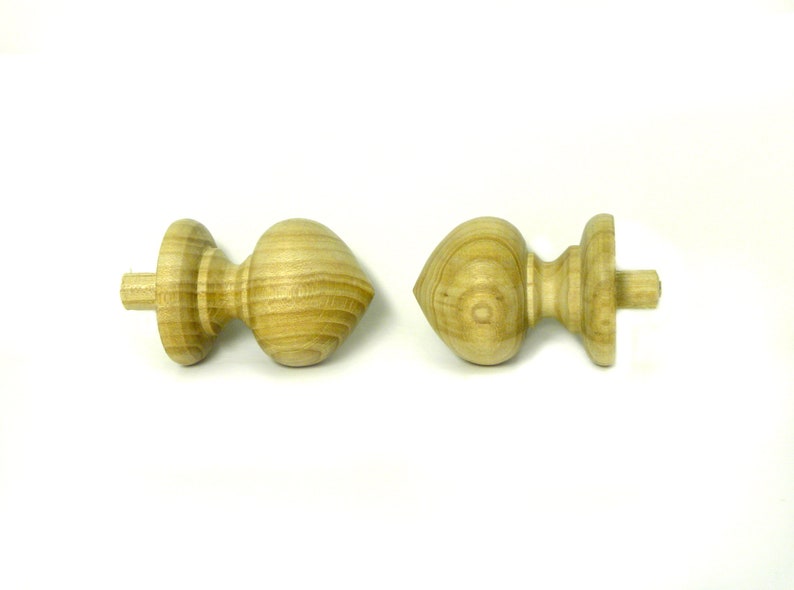 Finials 3 Item Wood Finial Post Craft Wooden Furniture Cap - Etsy
