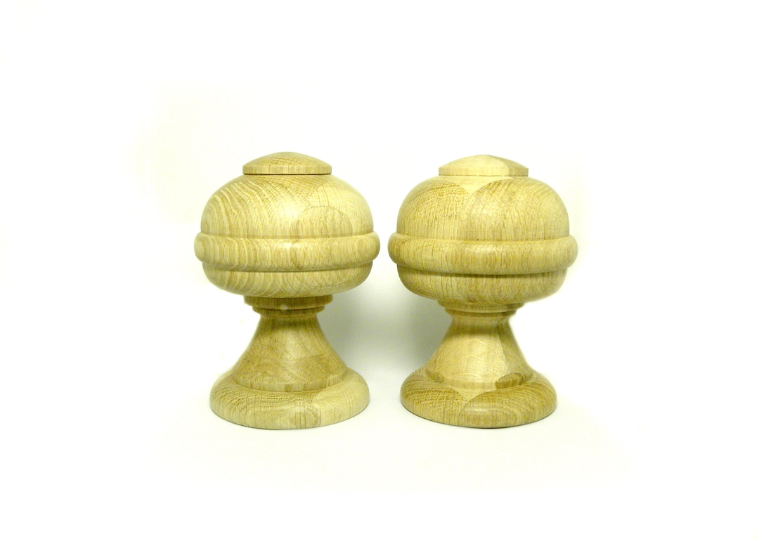 1 Big Finial, Oak Finial, Large Post, Bannister Topper, Custom Made ...