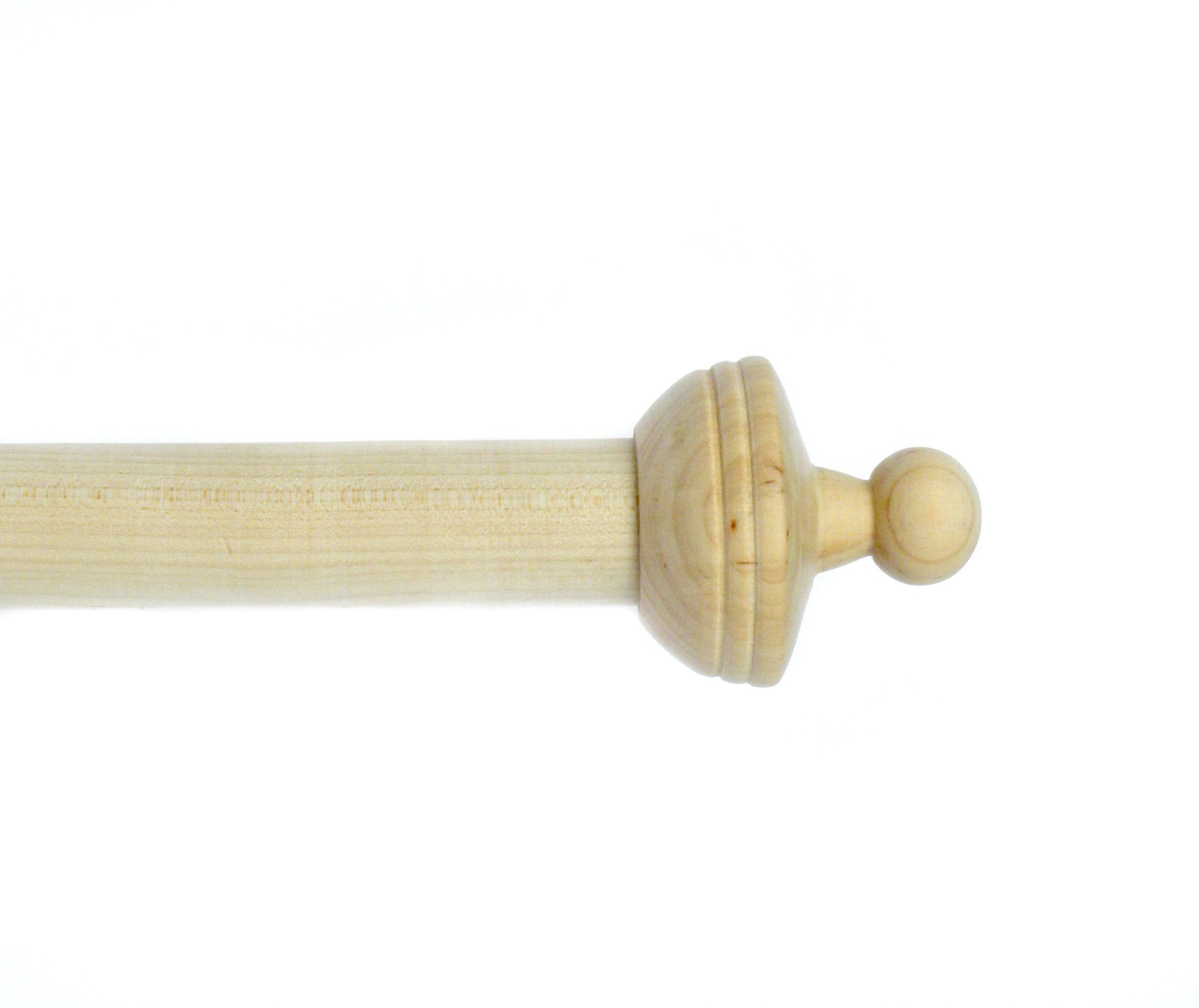 Curtain Rod Caps, Wood Finial, End Cap, Curtain Accessories, Pole Wood ...
