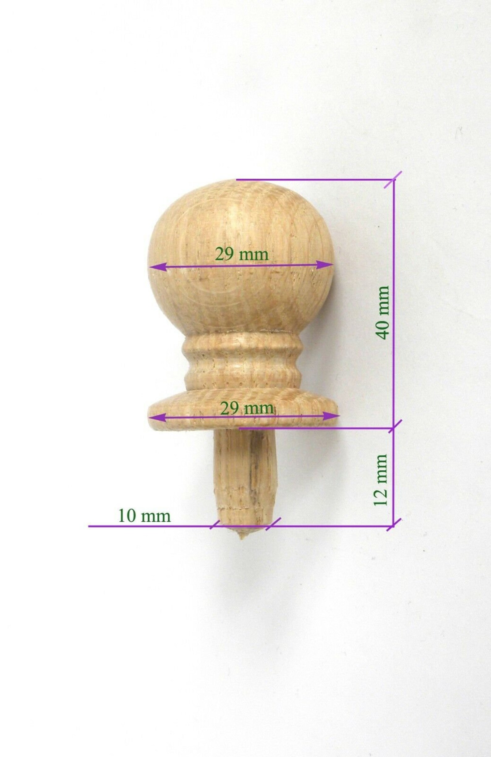 Finials 3 Item, Wood Finial Post, Craft Wooden Furniture Cap Newel ...