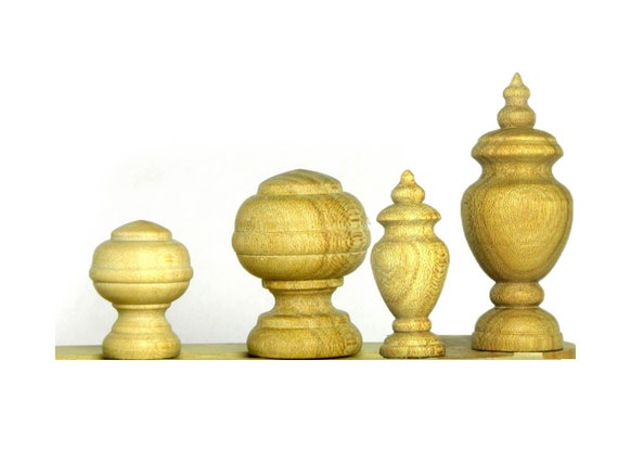 Wood Finials 3 Item Dollhouse 1:6 Very Small Craft Wooden - Etsy