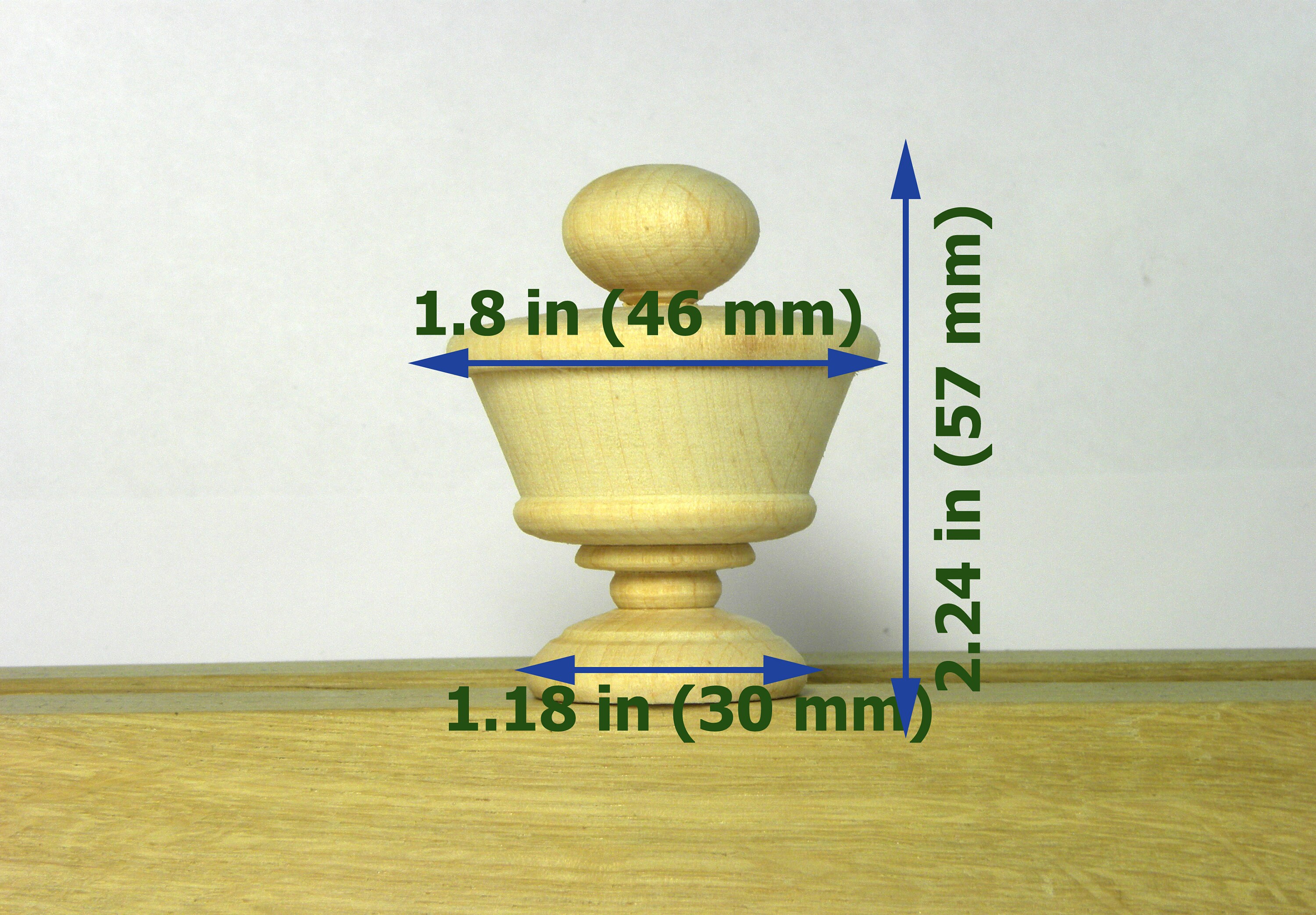 Finials 3 Item Wood Finial Post Custom-made Craft Wooden - Etsy