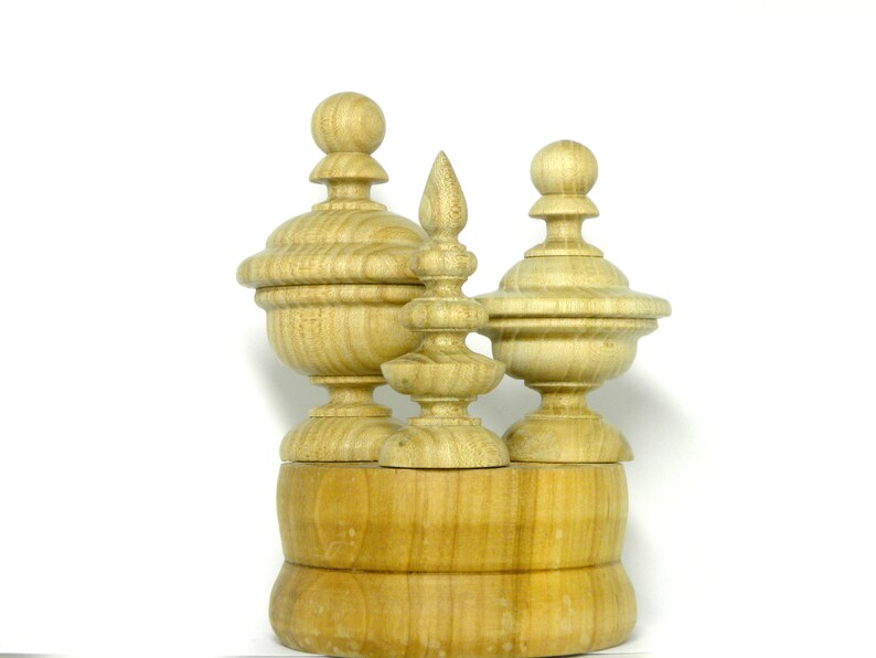 Clock Wood Finials for Restoration Clocks Ansonia F Kroeber Occidental ...