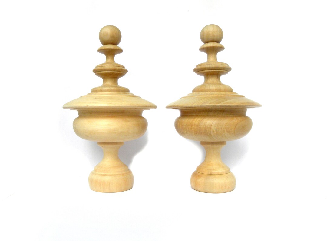 Wood Finial 1 Item, Custommade Finials Poster Bed, Bed Decor, Wood Bed Frame, Antique Wood ...
