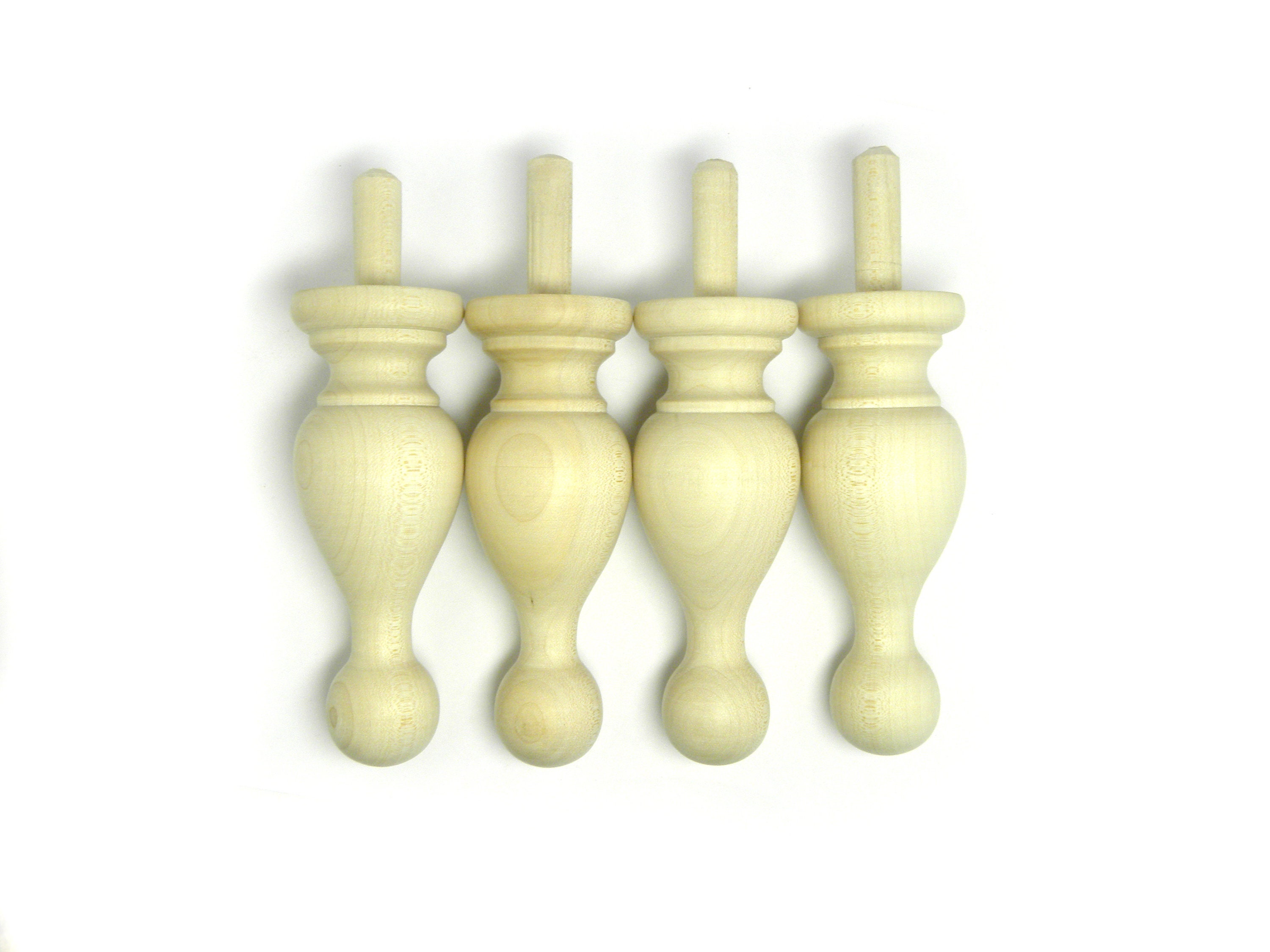 Custom-made Wood Finials 4 Item, Poster Bed, Coat Pegs, Over the Bed ...