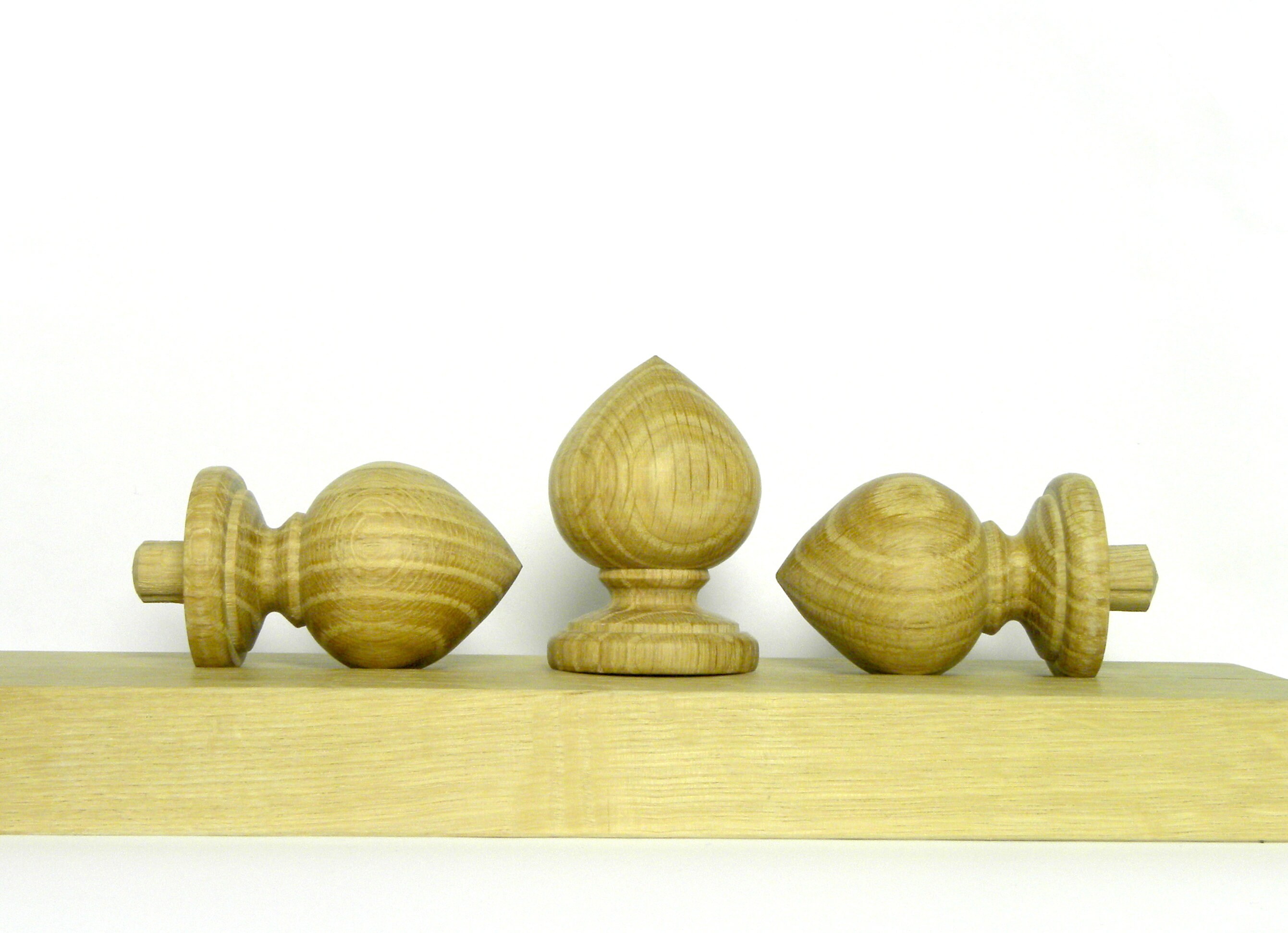 Finials 3 Item, Wood Finial Post, Craft Wooden Furniture Cap Newel ...