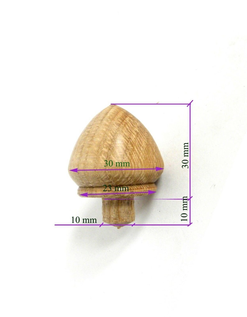 Finials 3 Item, Wood Finial Post, Craft Wooden Furniture Cap Newel ...