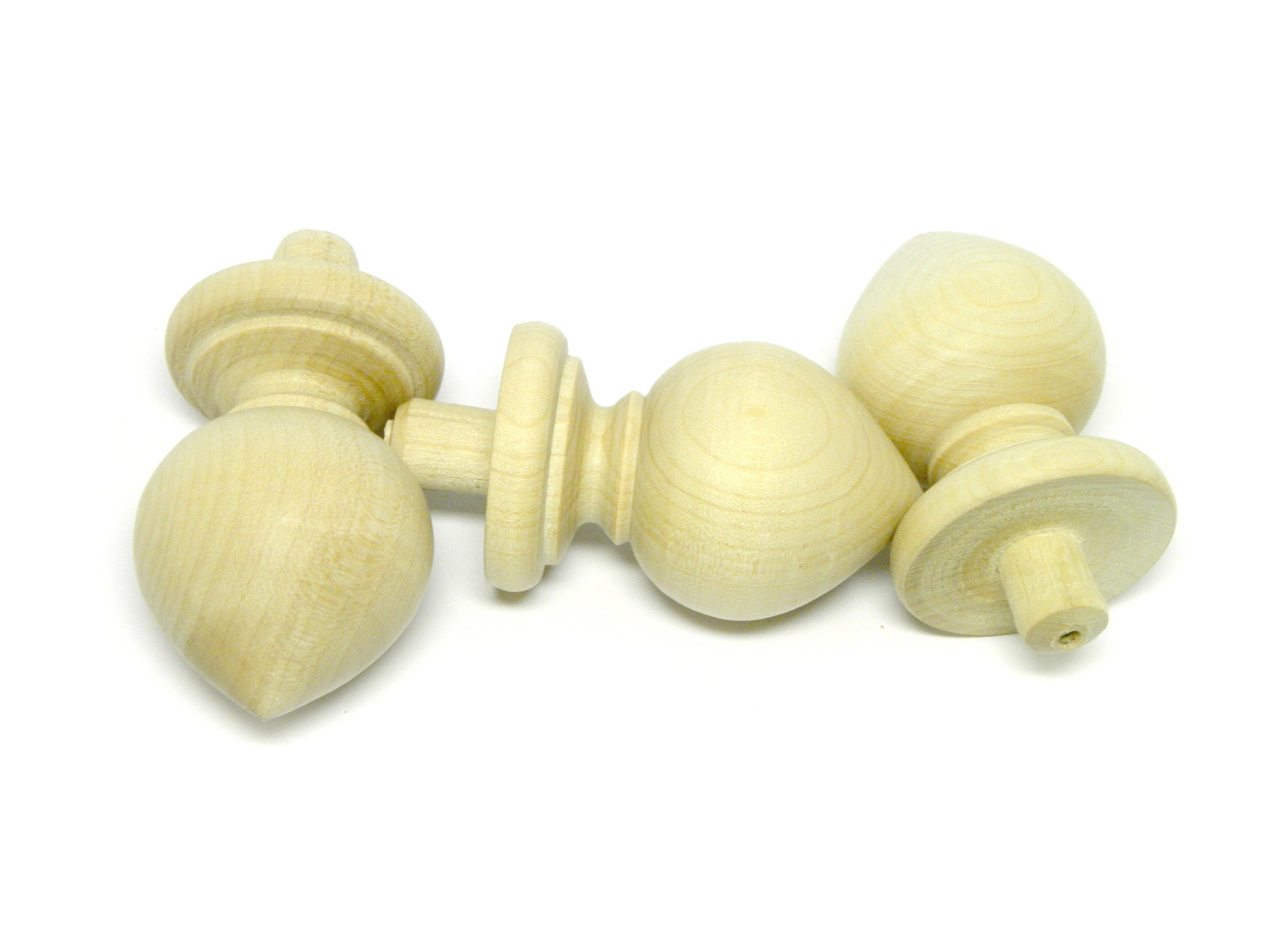 Finials 3 Item Wood Finial Post Craft Wooden Furniture Cap - Etsy
