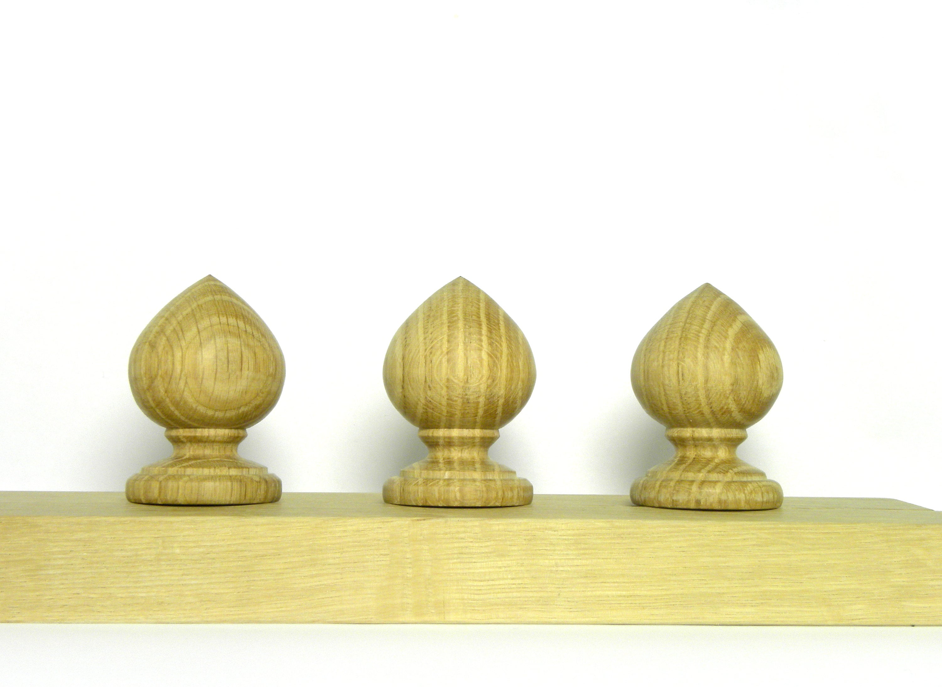 Finials 3 Item, Wood Finial Post, Craft Wooden Furniture Cap Newel ...