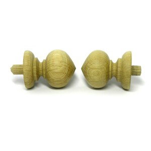 Finials 3 Item Wood Finial Post Craft Wooden Furniture Cap - Etsy