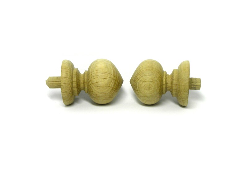 Finials 3 Item Wood Finial Post Craft Wooden Furniture Cap - Etsy