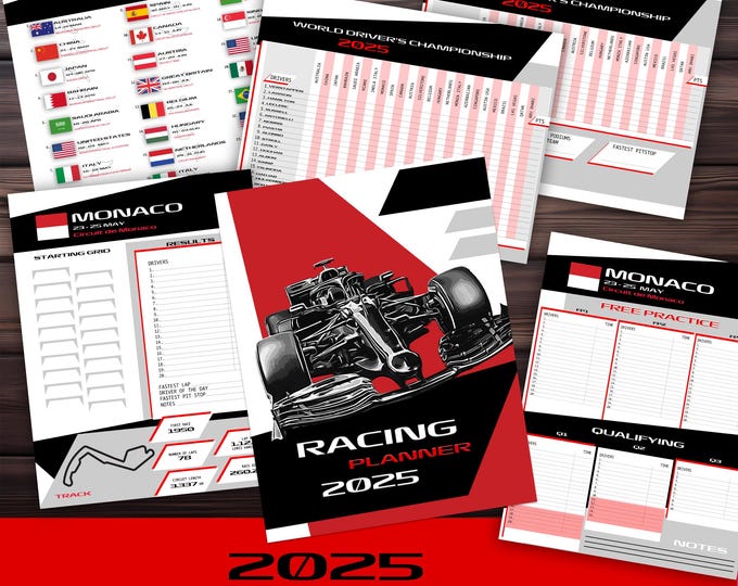 Formula 1 Journal Extended Digital F1 Journal Undated F1 Gift Formula 1 ...