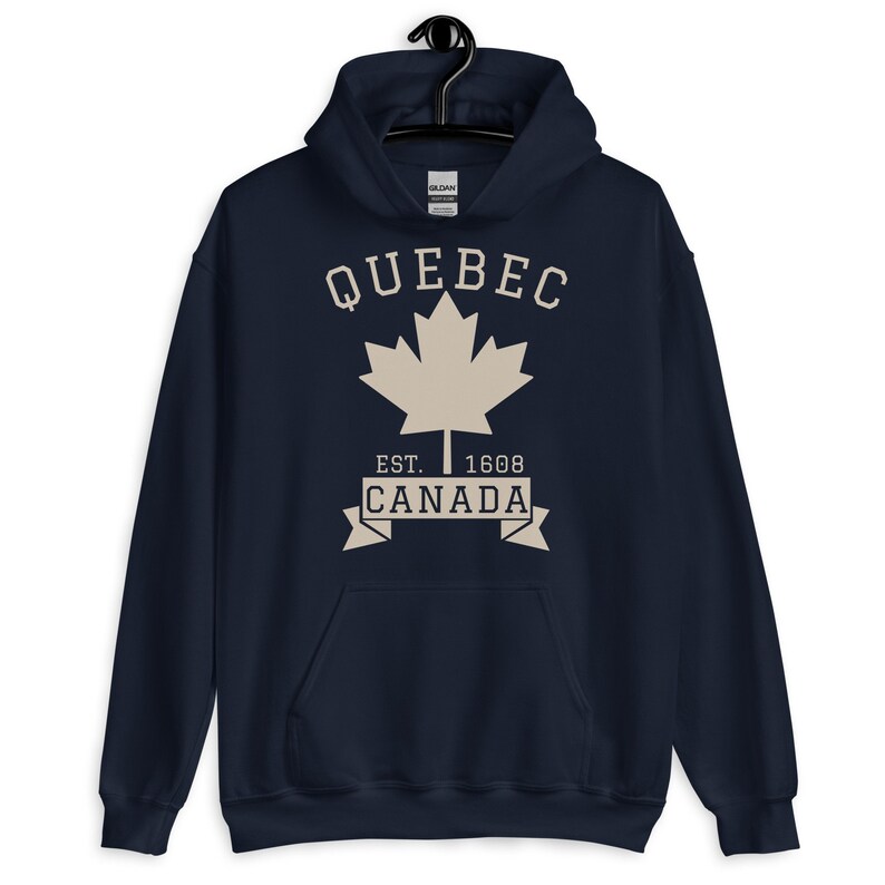 Sweat à capuchon Québec Canada, sweat à capuche athlétique feuille ...