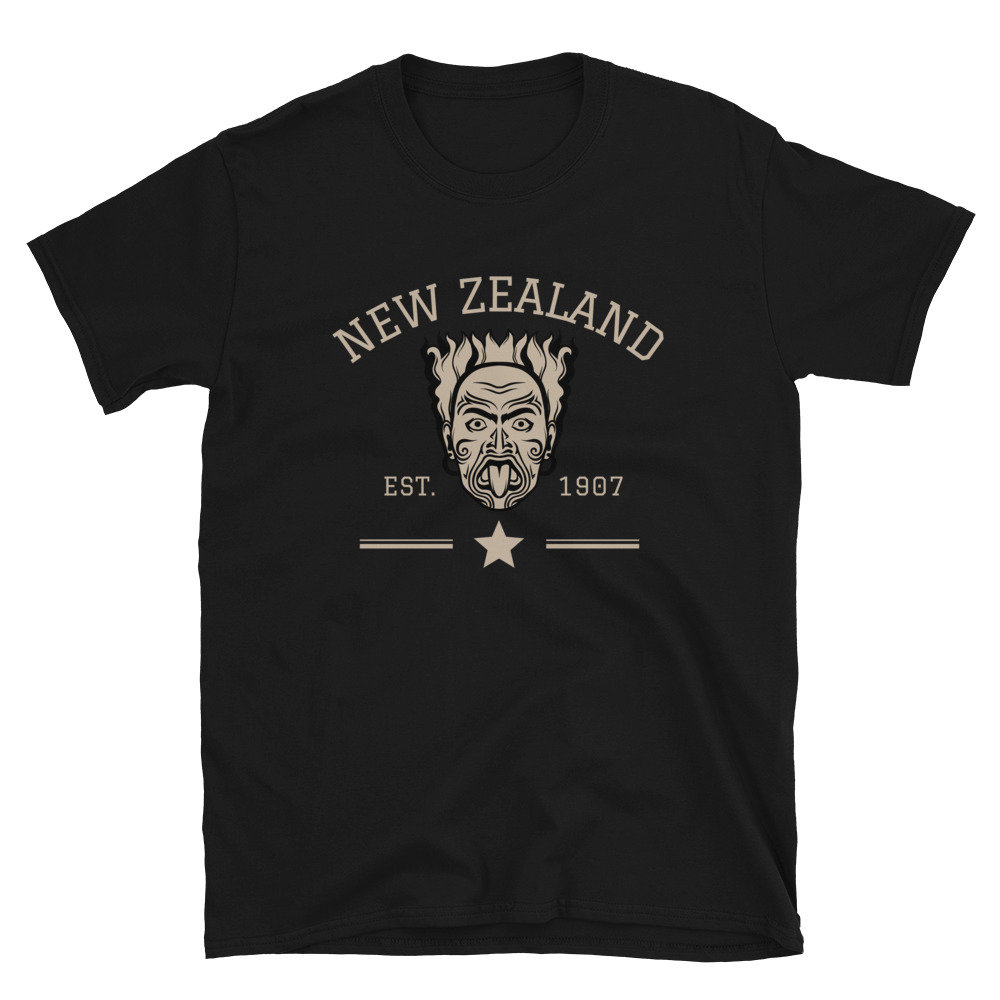 New Zealand T-shirt, Maori Face Shirt, Aotearoa Souvenir, NZ Gift, Ta ...