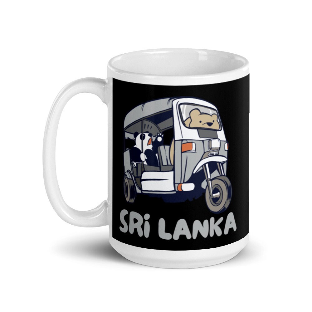Sri Lanka Coffee Mug, Sri Lanka Tea Cup, Panda Bear Mug, Tuk Tuk Mug ...