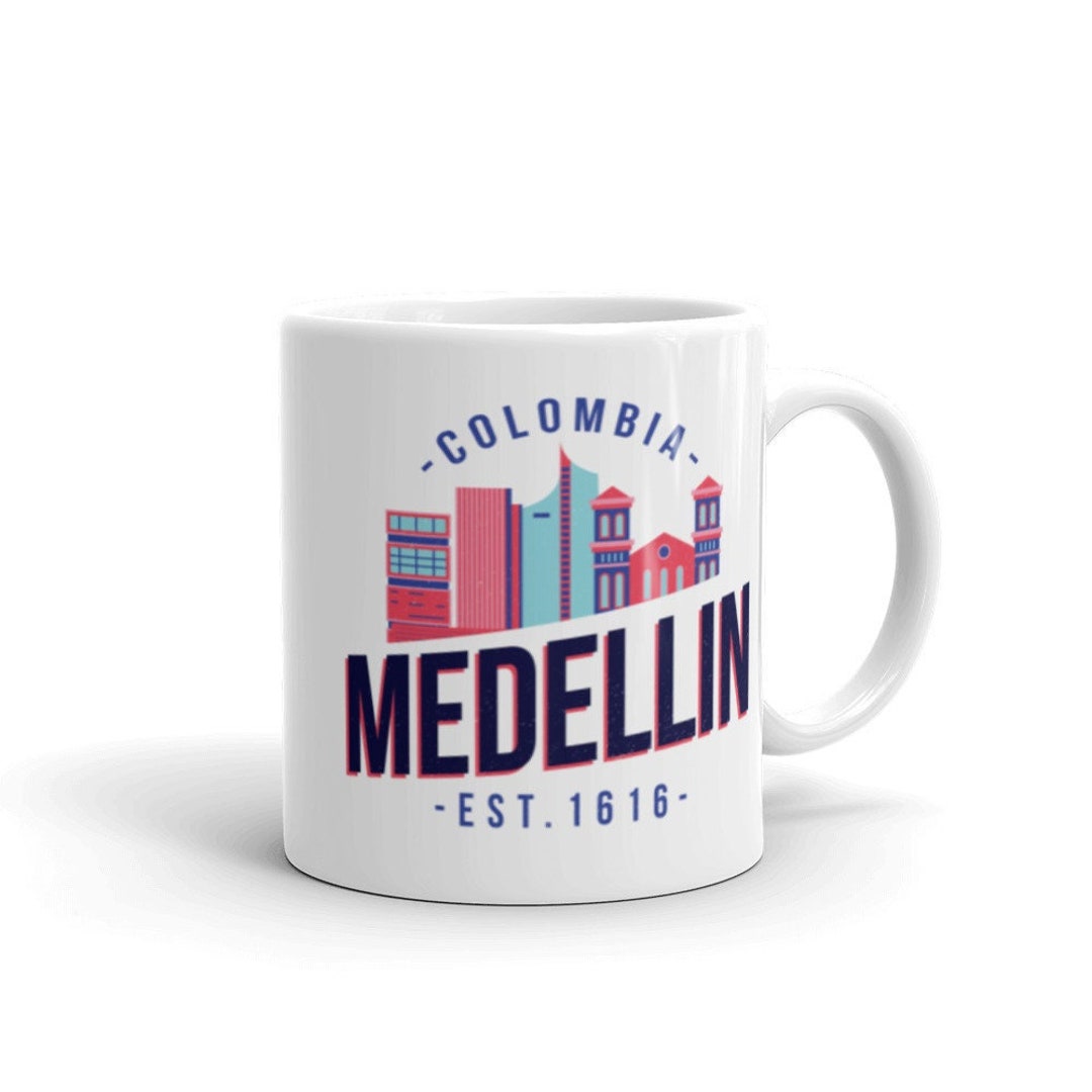 Medellin Colombia Coffee Mug, Medellin Tea Cup, Medellin Souvenir ...