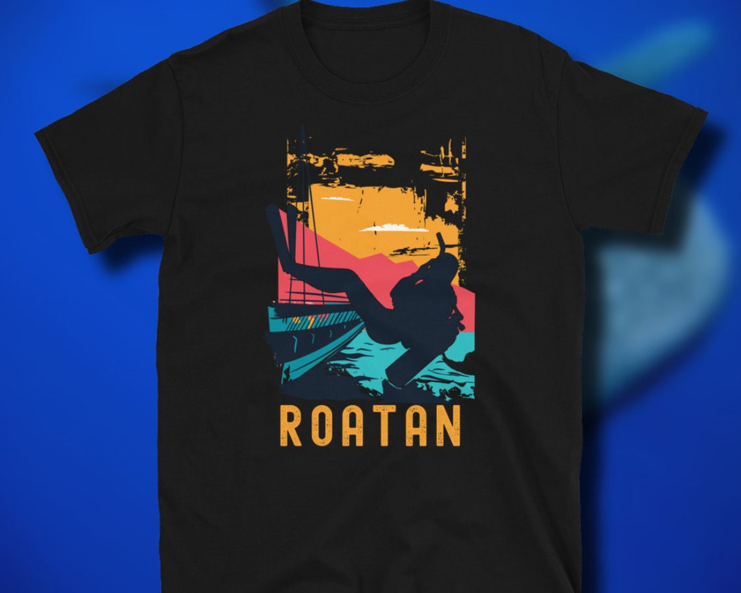 Roatan Shirt, Honduras T-shirt, Caribbean Scuba Diving Tee, Bay Islands ...