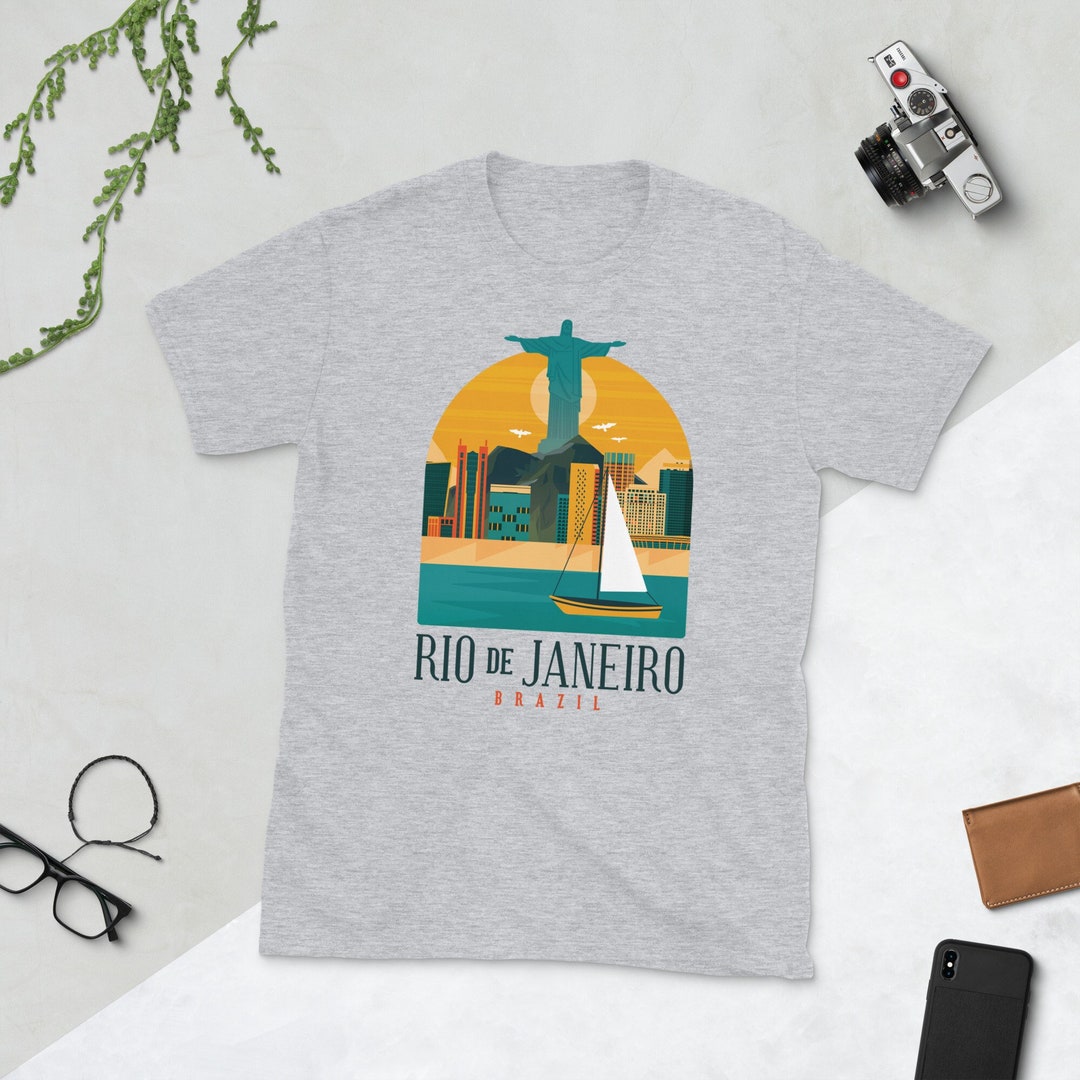 Rio De Janeiro T-shirt, Rio De Janeiro Skyline Shirt, Rio De Janeiro ...