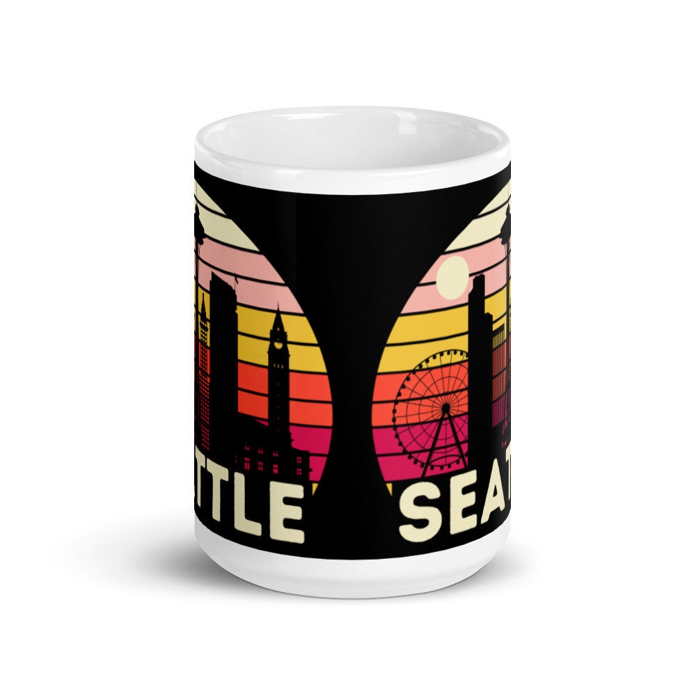 Seattle Mug, Seattle Skyline Coffee Mug, Seattle Souvenir, Seattle Gift ...