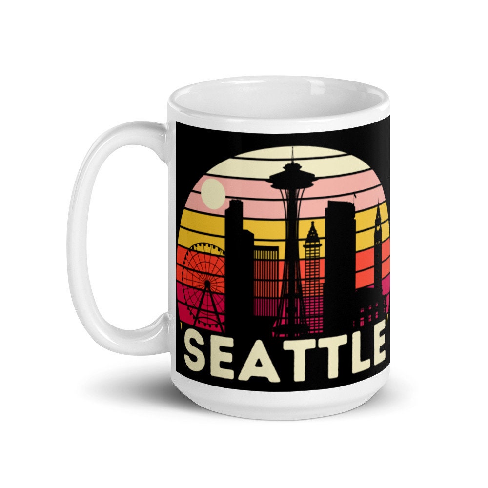 Seattle Mug, Seattle Skyline Coffee Mug, Seattle Souvenir, Seattle Gift ...