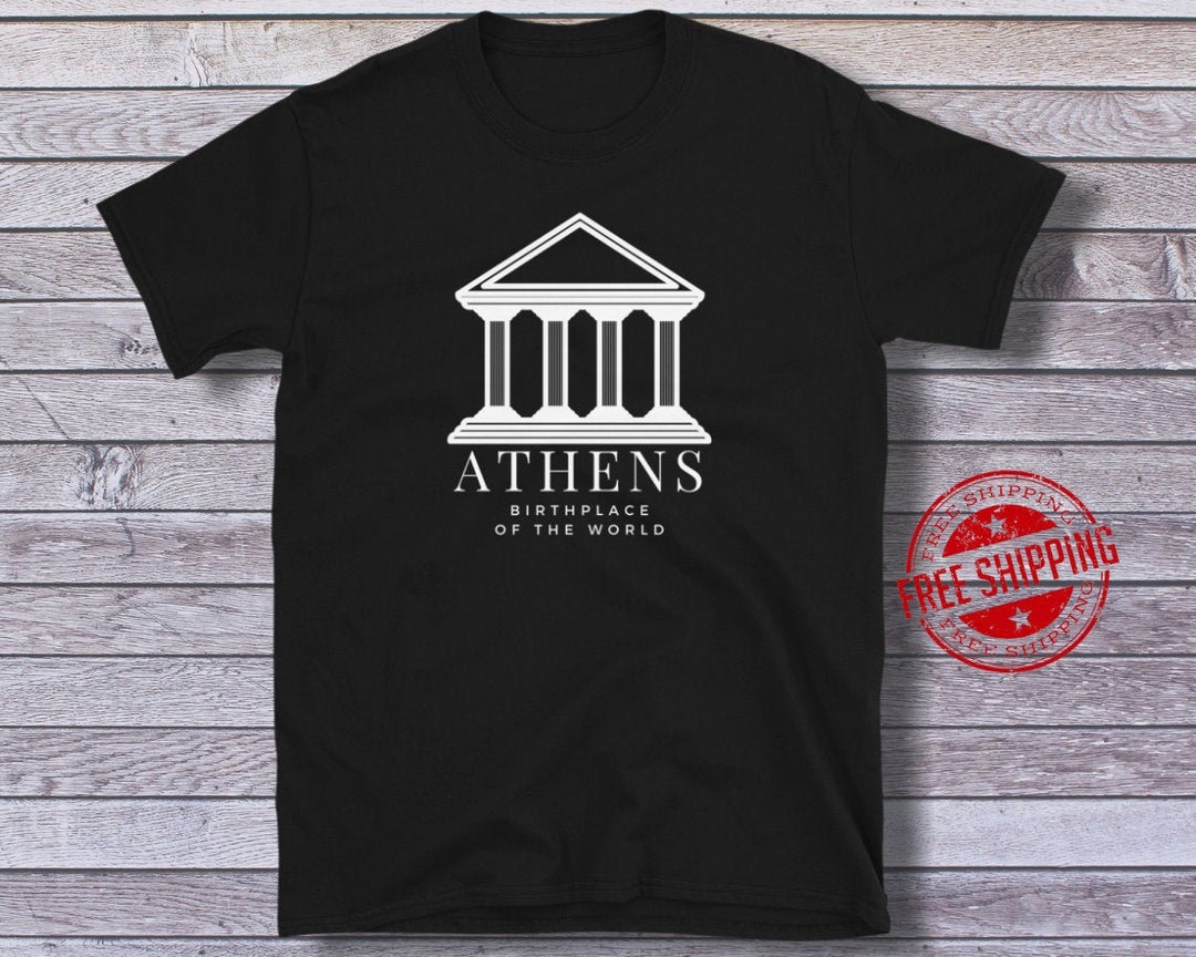 Athens T-shirt Parthenon Tshirt Acropolis Greece Shirt Greek Souvenir ...