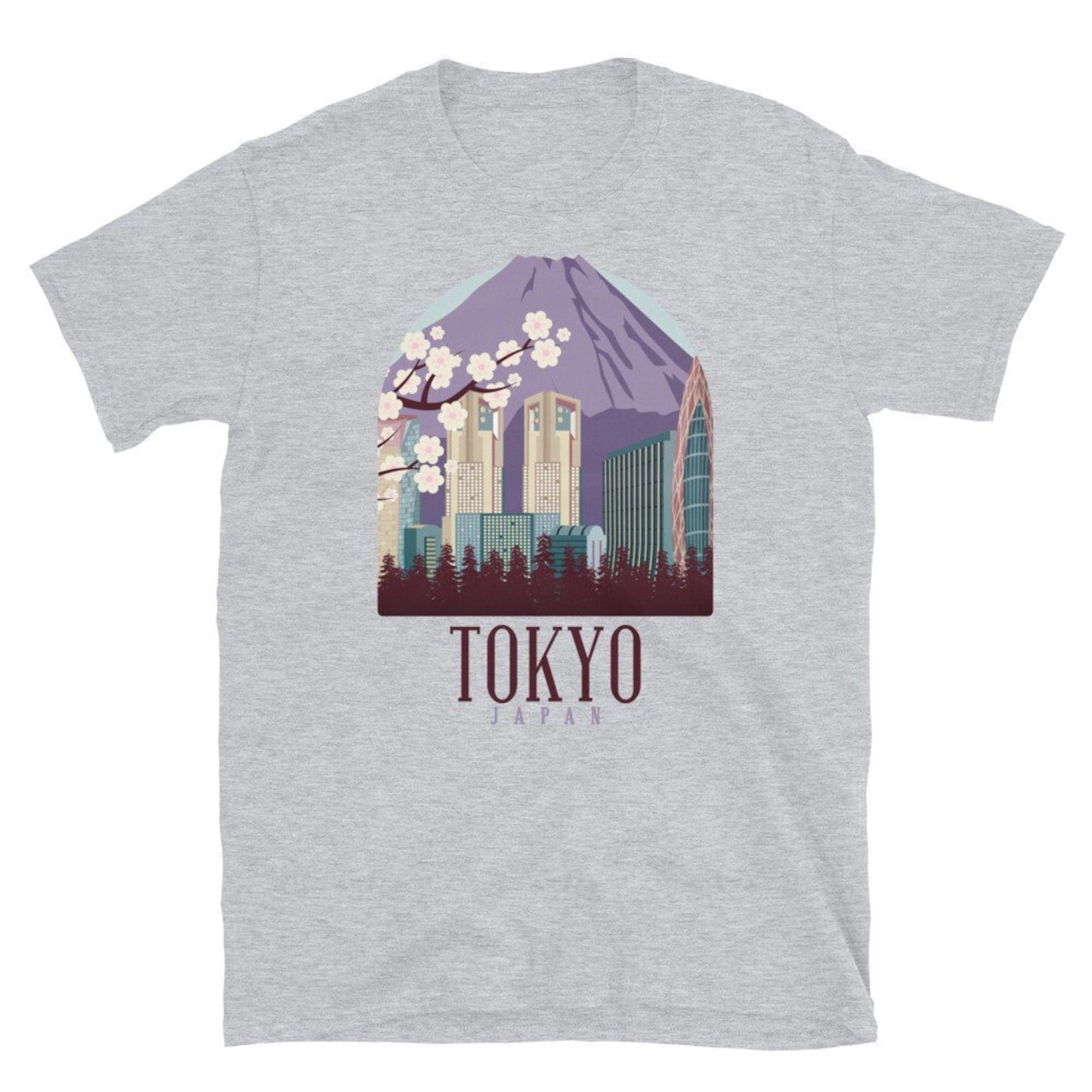 Tokyo Japan T-shirt, Tokyo Skyline Shirt, Tokyo T Shirt, Tokyo Souvenir ...