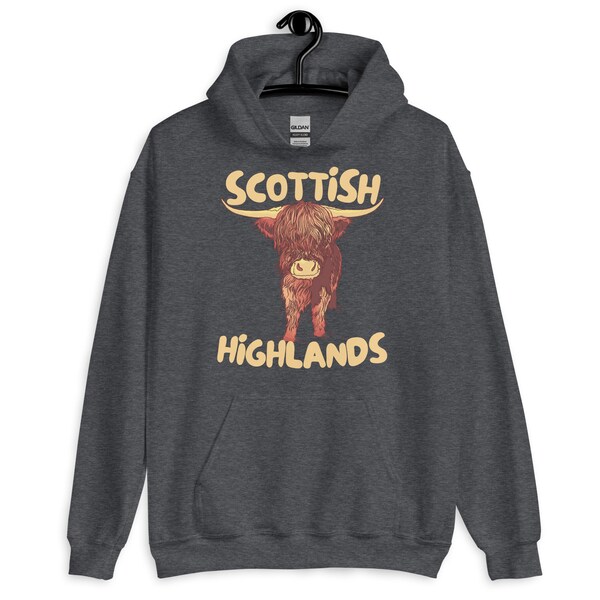 Scottish Highland Cow Sweatshirt - Etsy UK