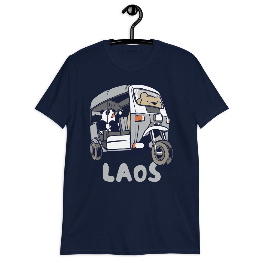 Laos T-shirt, Laos Souvenir, Laos Shirt, Laos Gift, Panda Bear Shirt ...