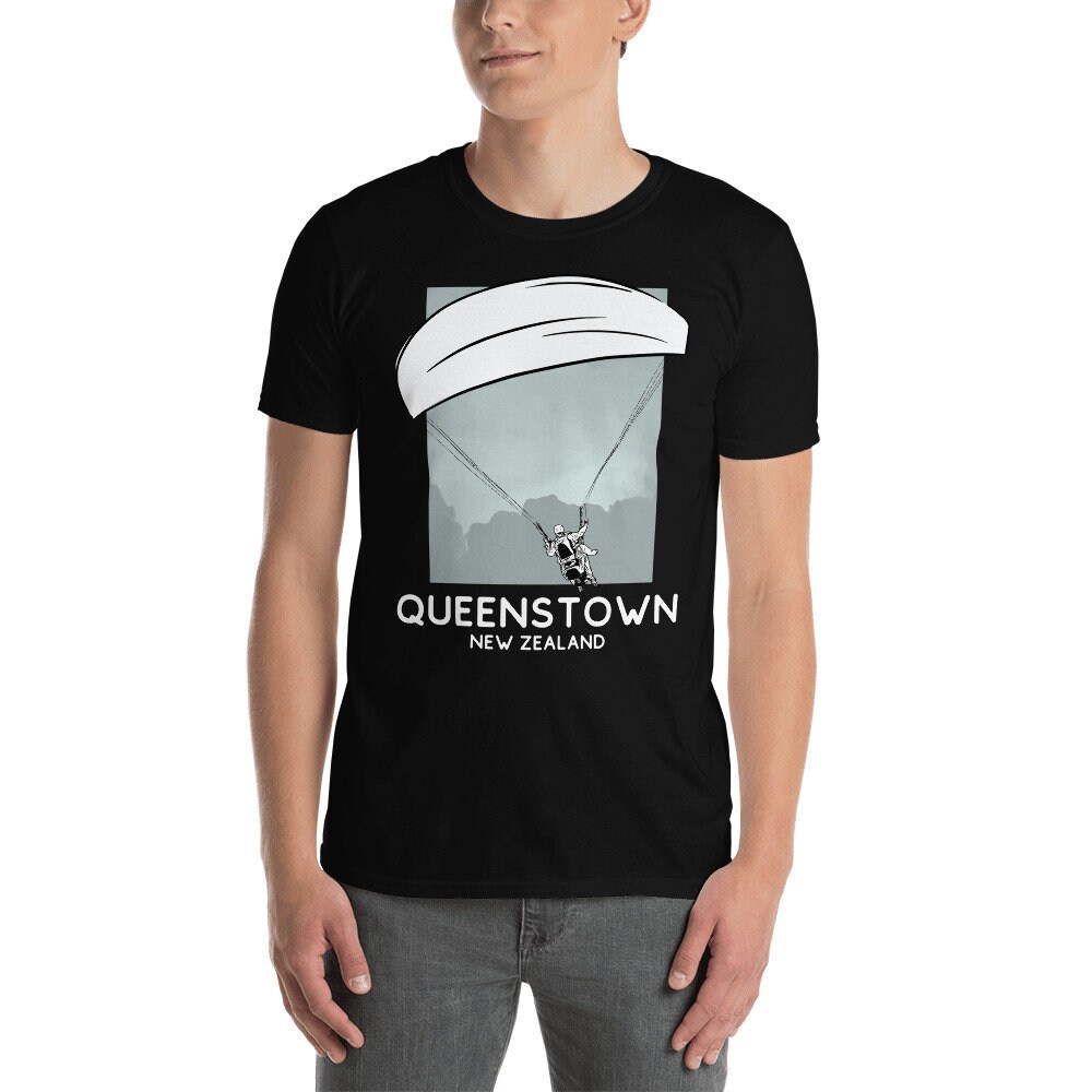 Queenstown Shirt, Aotearoa New Zealand NZ Paragliding Tee Souvenir ...