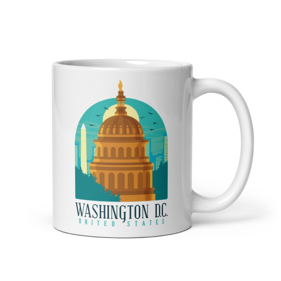 Washington DC Skyline Coffee Mug, Washington DC Mug, Washington D.C ...