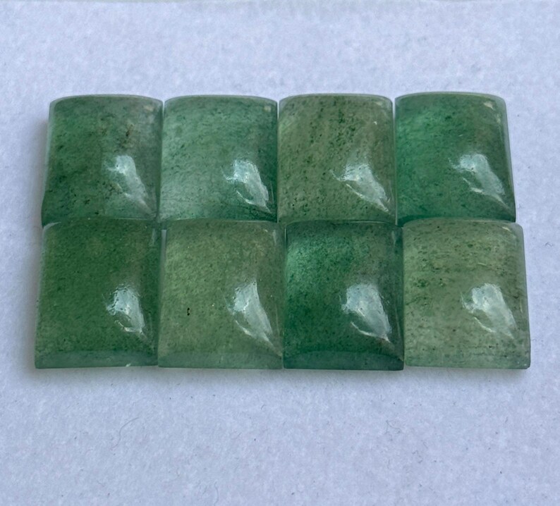 AAA+ Green Strawberry Quartz Cabochon: Rectangle Flat Back Gemstone - Etsy