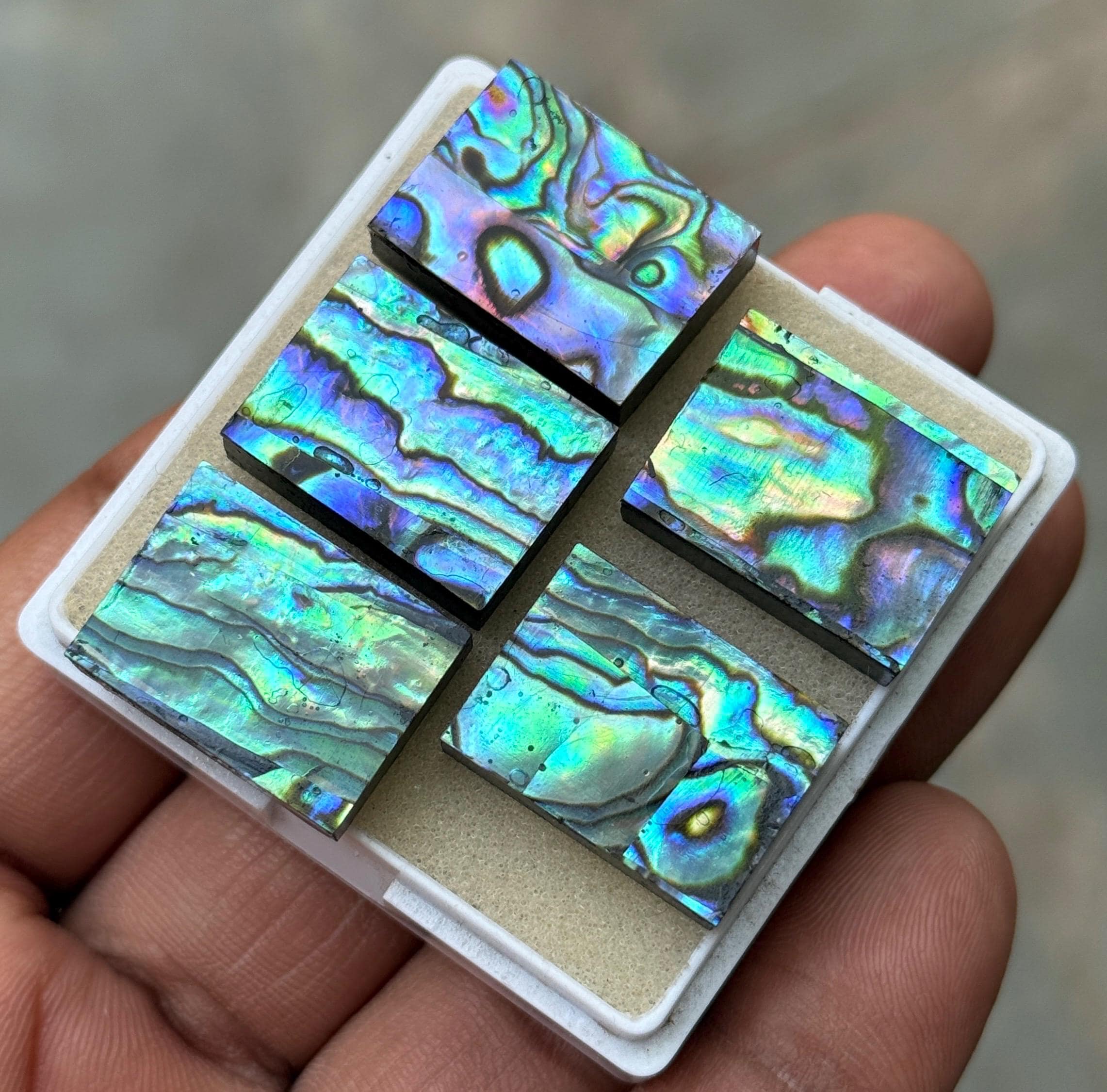 AAA+ Abalone Shell Cabochons: Rectangle Flat Back Gemstones - Etsy